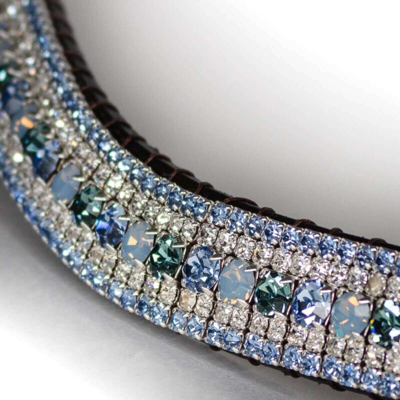 Build a Browband 5 Row Alternating Colours Totally Bespoke Crystal Browband