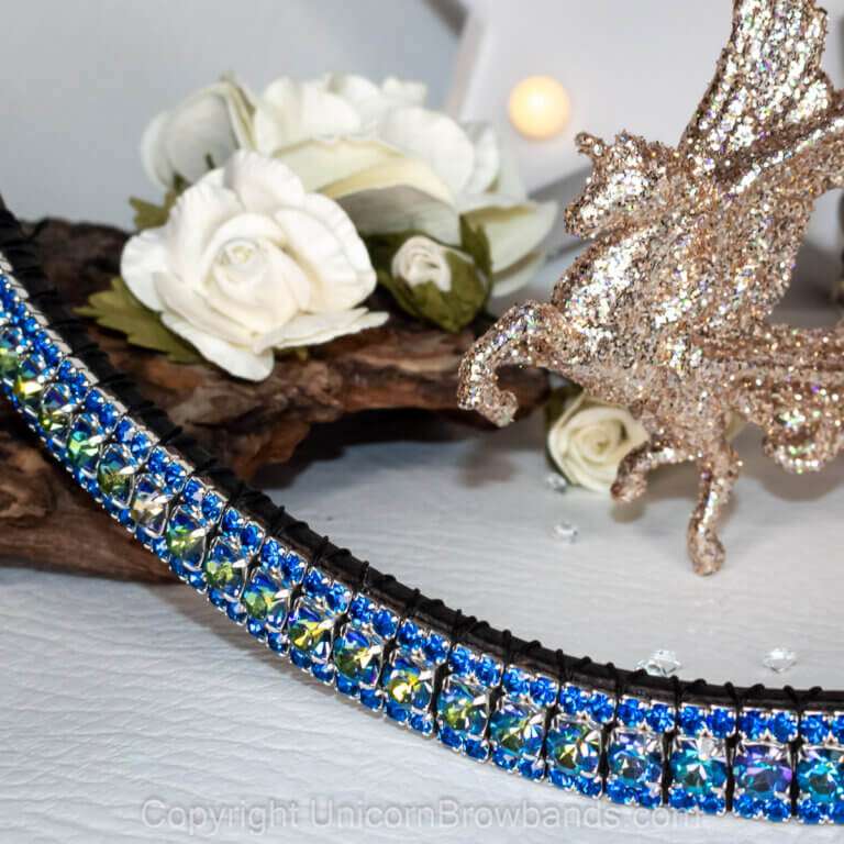 Blue Browbands - Unicorn Browbands